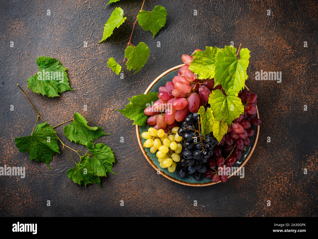 Assortment of different sort of grapes Stock Photo - Alamy