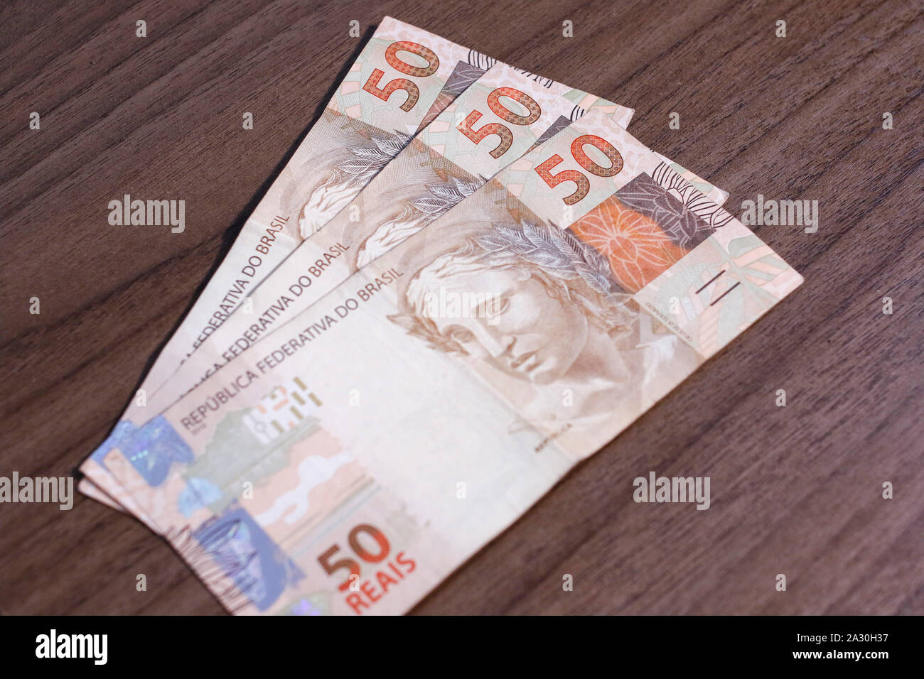 Brazilian 50 real banknote hi-res stock photography and images - Alamy