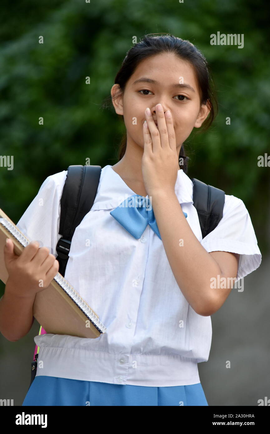 Bashful teen hi-res stock photography and images - Alamy