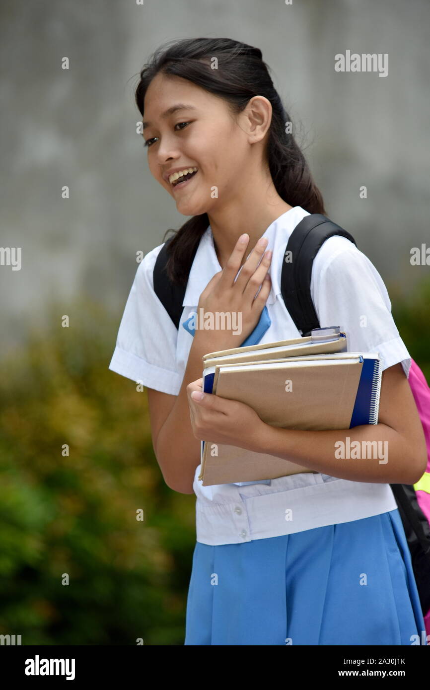 An An Appreciative Female Student Stock Photo - Alamy