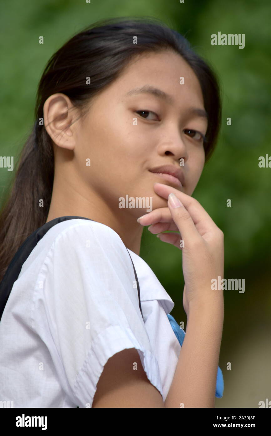 An A School Girl Decision Making Stock Photo - Alamy