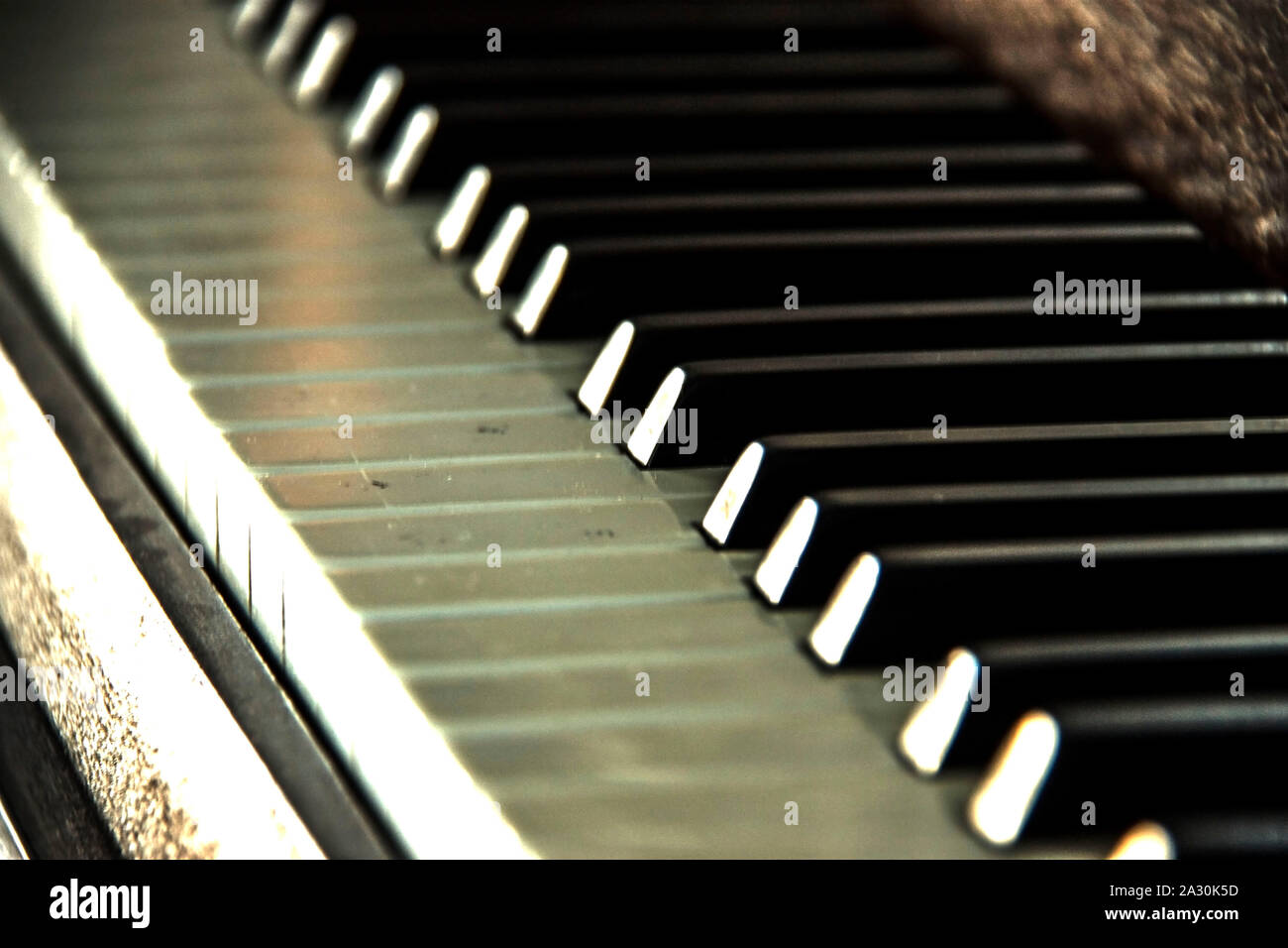 Piano keys close up Stock Photo - Alamy