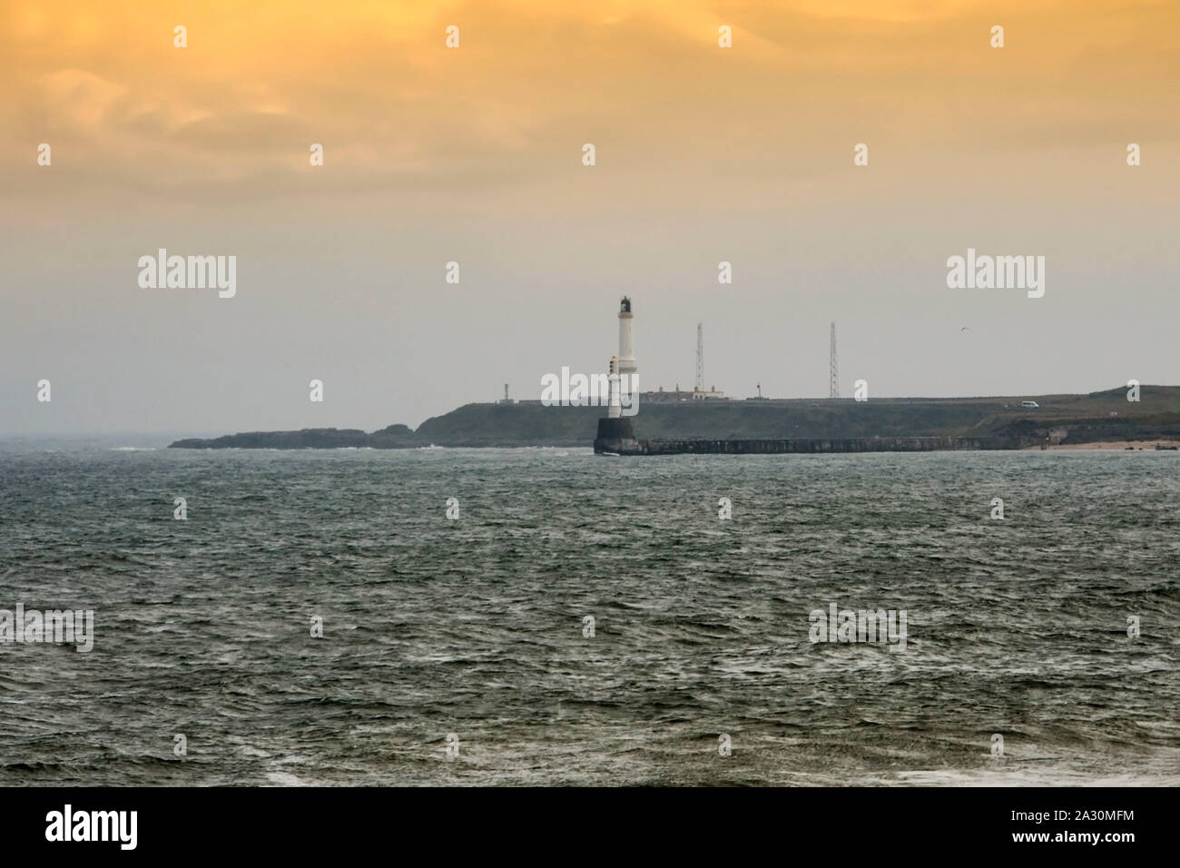 Lighthouse in Aberdeen, Scotland, UK Stock Photo - Alamy