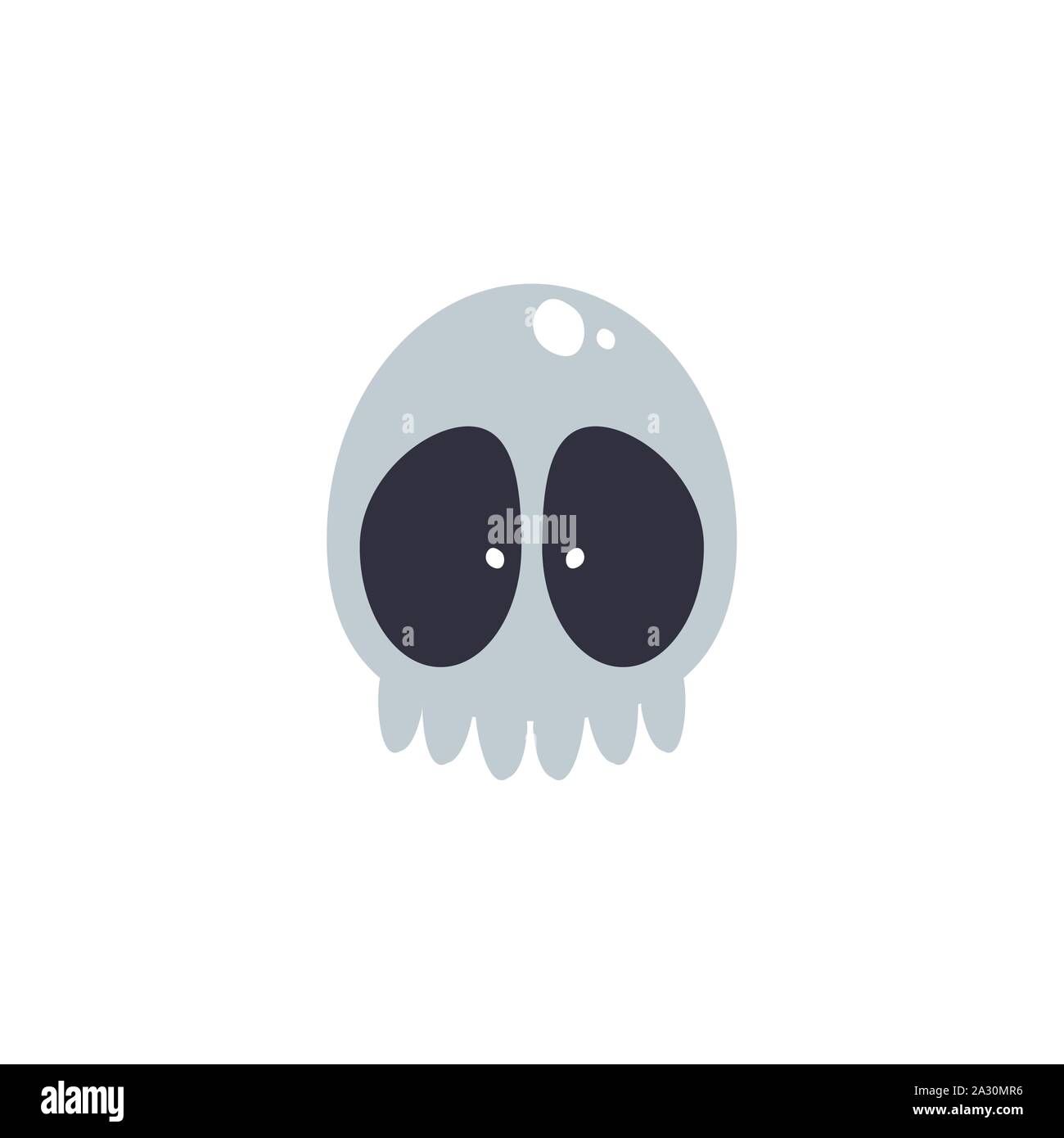 skull of dead on white background vector illustration design Stock ...