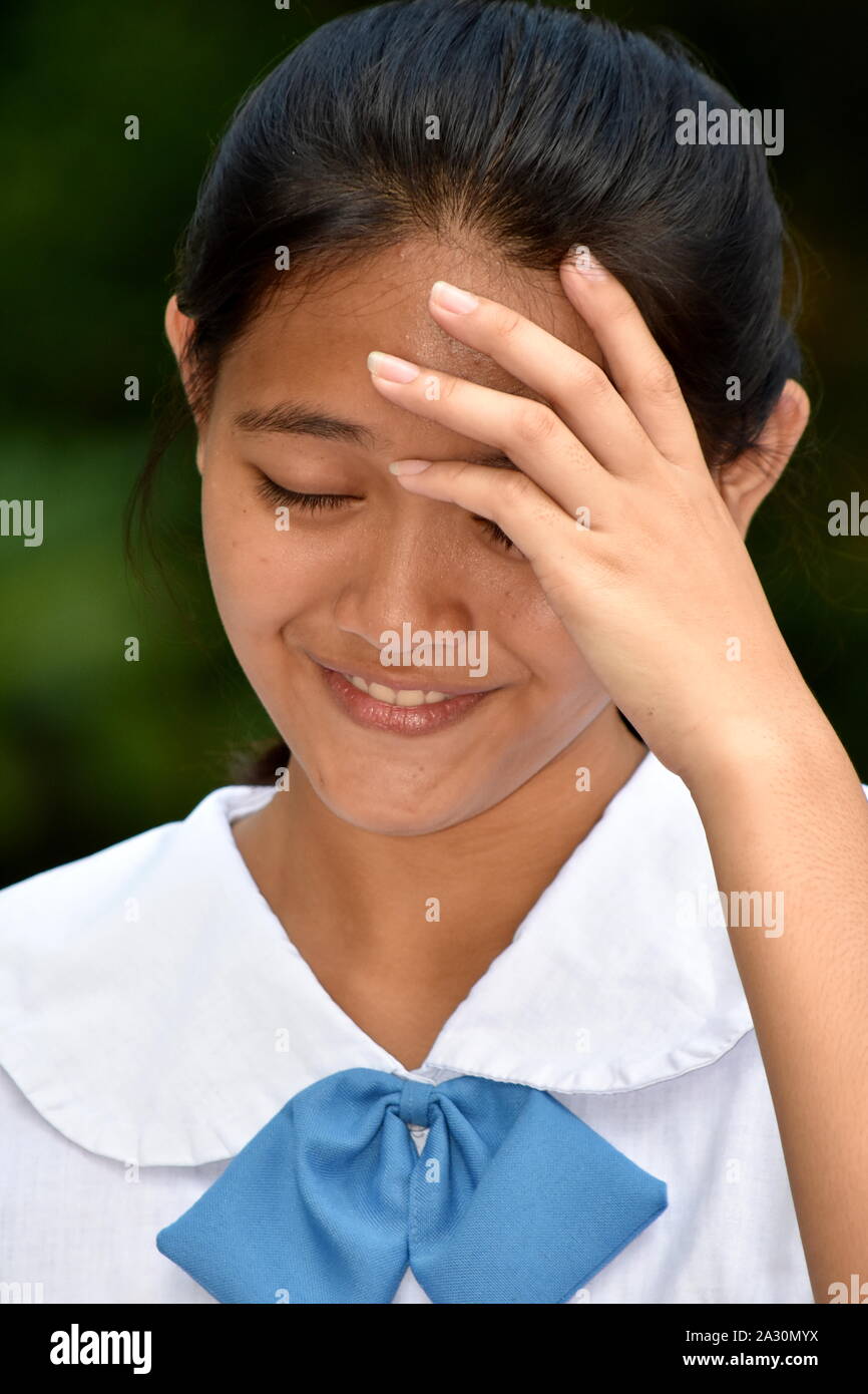 A Girl And Depression Stock Photo - Alamy