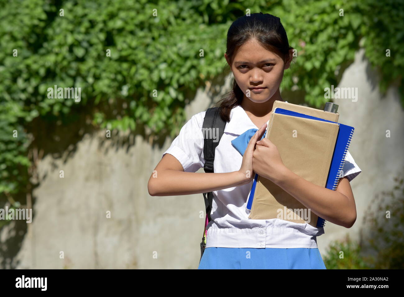 A Mad Diverse Girl Student Stock Photo - Alamy