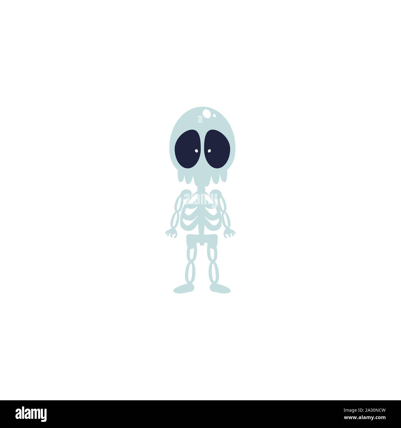 person skeleton on white background vector illustration design Stock ...