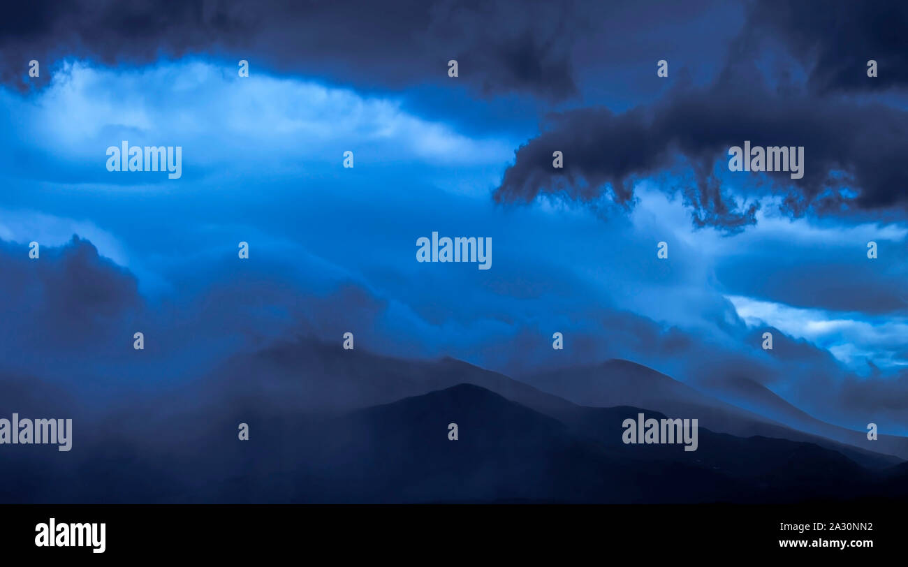 Ben Nevis and dramatic sky. Fort William, Lochaber area of Scottish ...