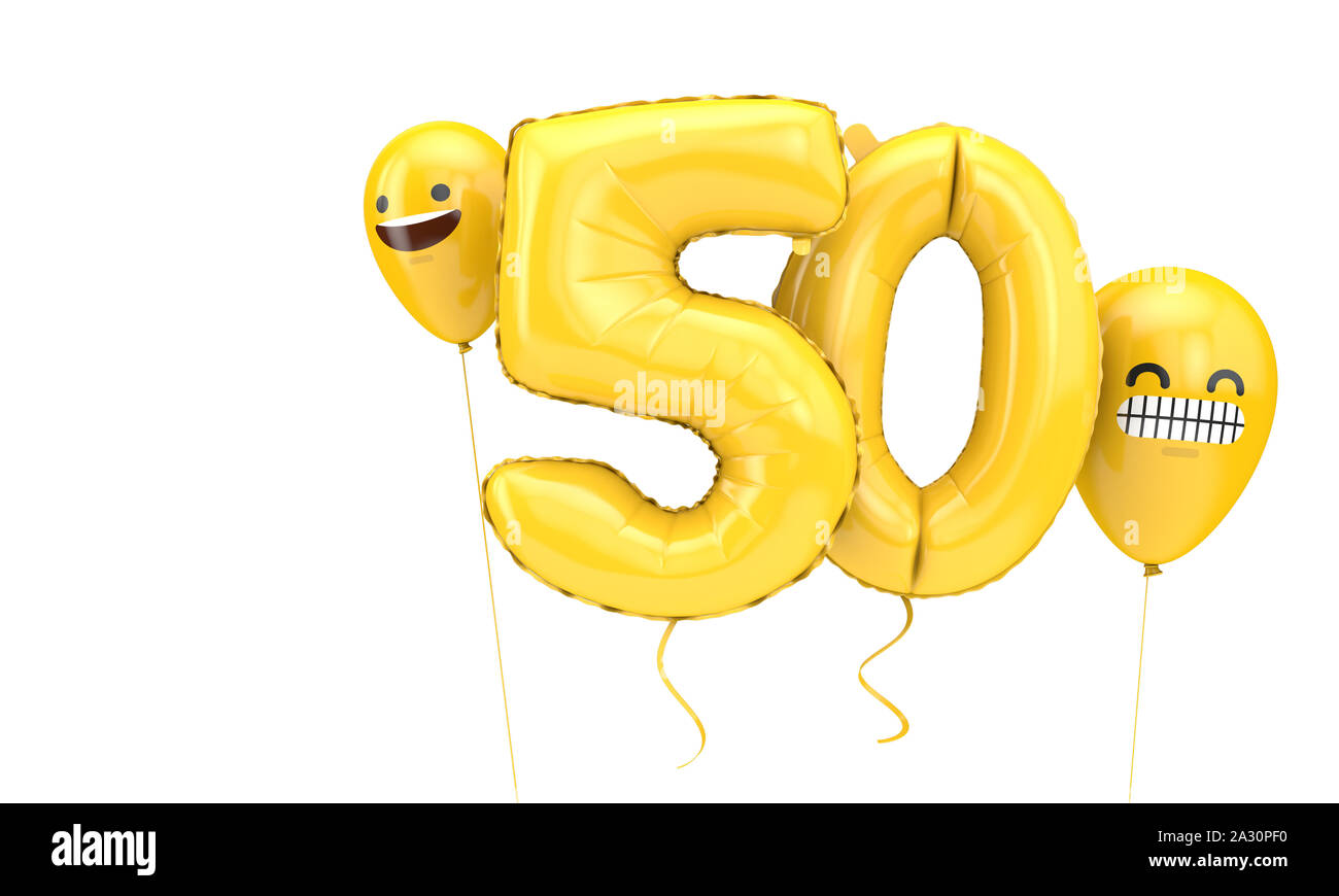 50th Birthday Smiley Face