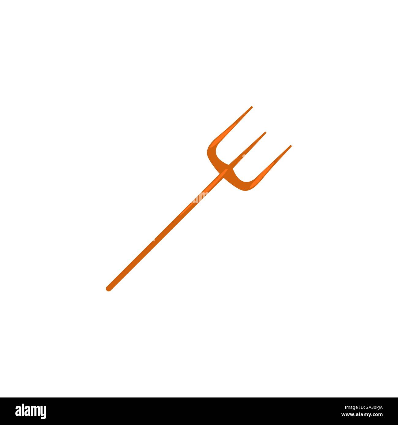 trident of golden on white background vector illustration design Stock ...