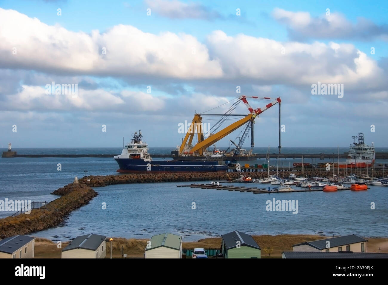 Peterhead harbour. Aberdeenshire, Scotland, UK Stock Photo - Alamy