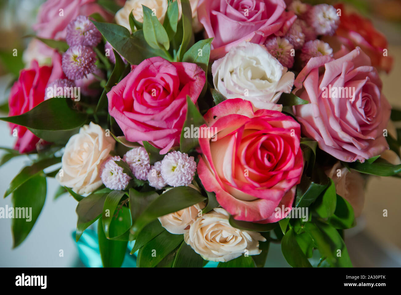 Beautiful large bouquet different flowers hi-res stock photography and ...