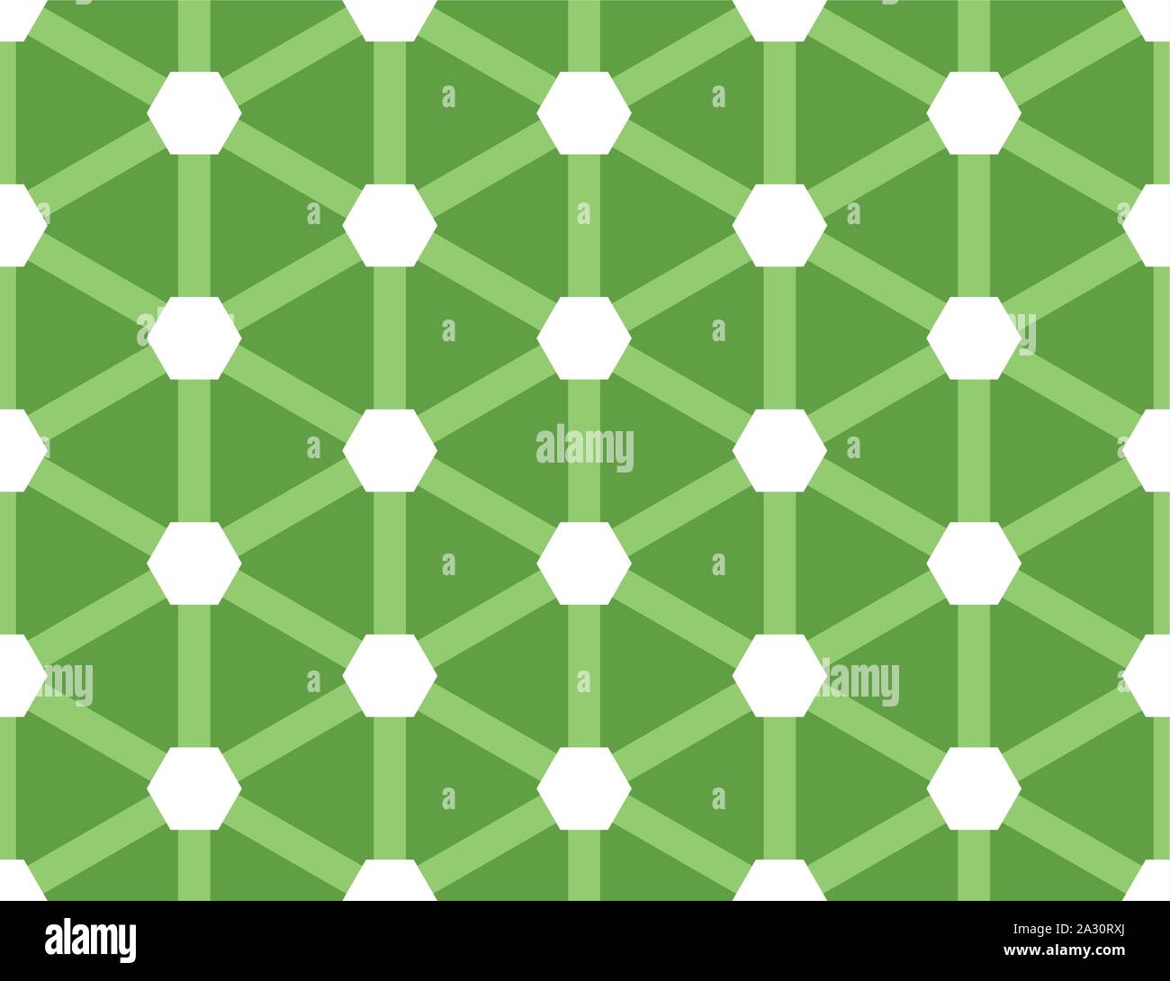 Vector seamless geometric pattern. Shaped white hexagons and light ...