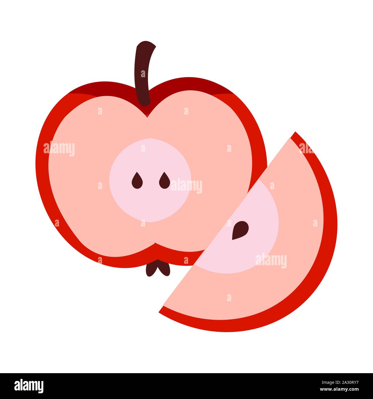 apples autumn fruits seasonal icons Stock Vector Image & Art - Alamy