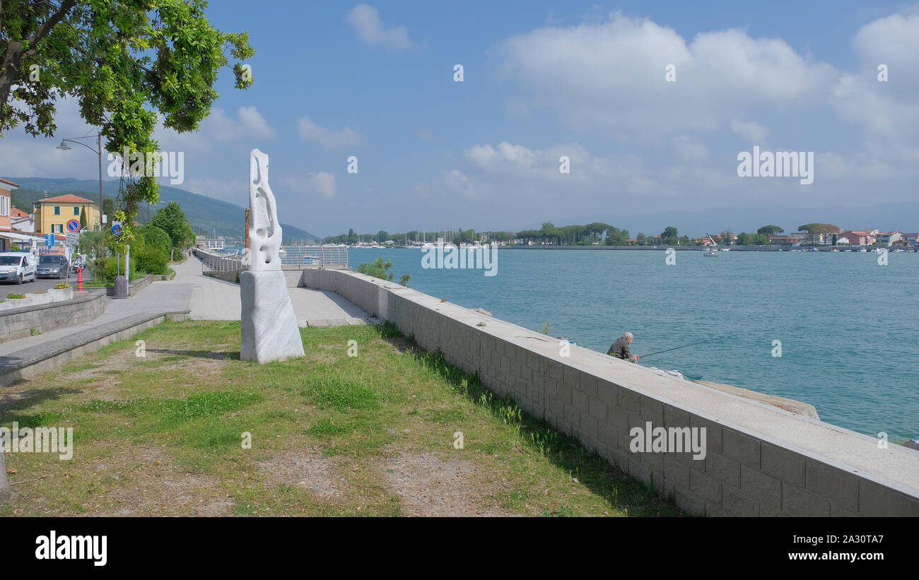 River Magra at Bocca di Magra - Ameglia, La Spezia, Liguria, Italy ...