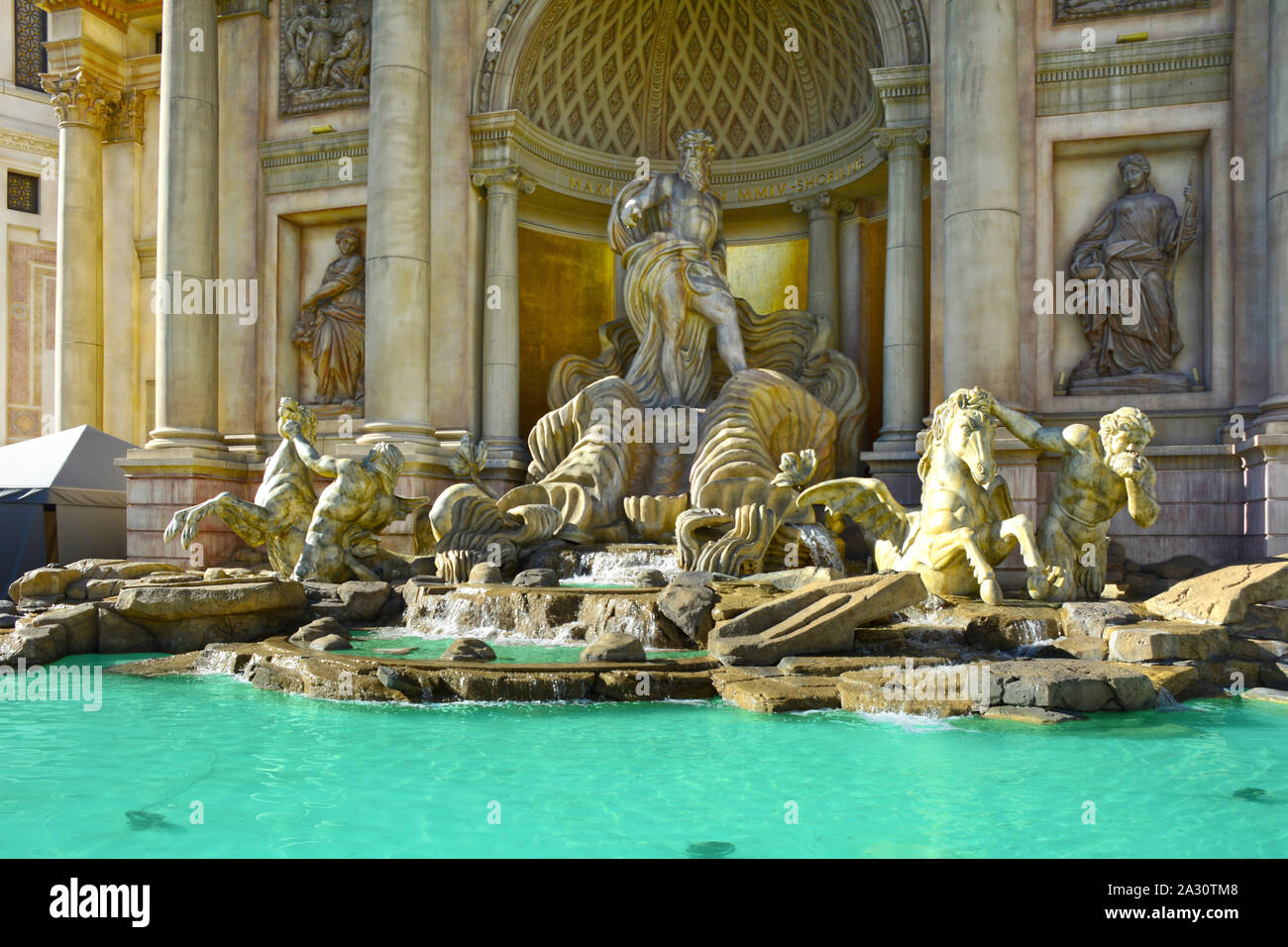 Trevi Fountain at Caesars Palace Las Vegas NV USA 10-02-17: Trevi ...