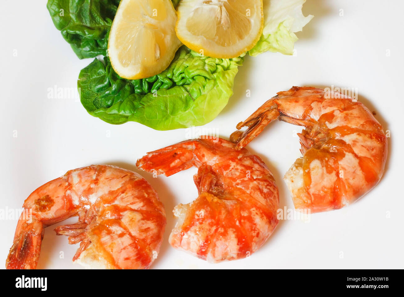 Ready to eat, cooked prawns Stock Photo - Alamy