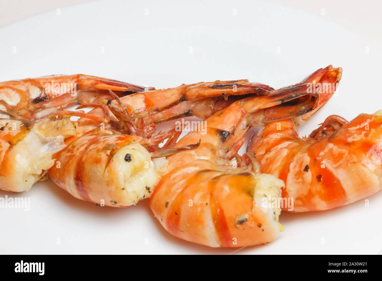 Ready to eat, cooked prawns Stock Photo - Alamy