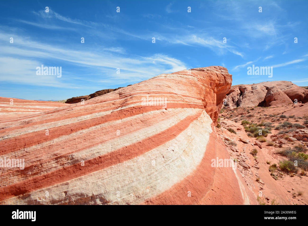 Valley of Fire State Park in the Clark County, Nevada USA. World ...