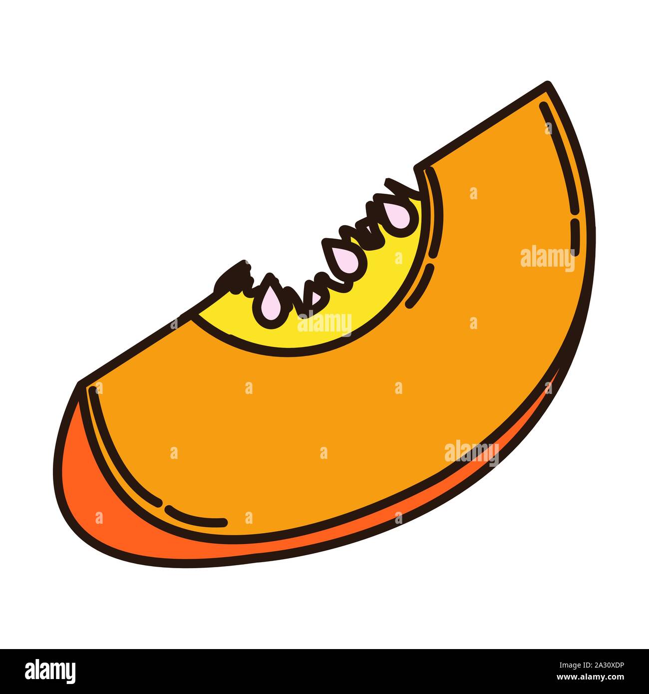 Half pumpkin vegetable Stock Vector Images - Alamy