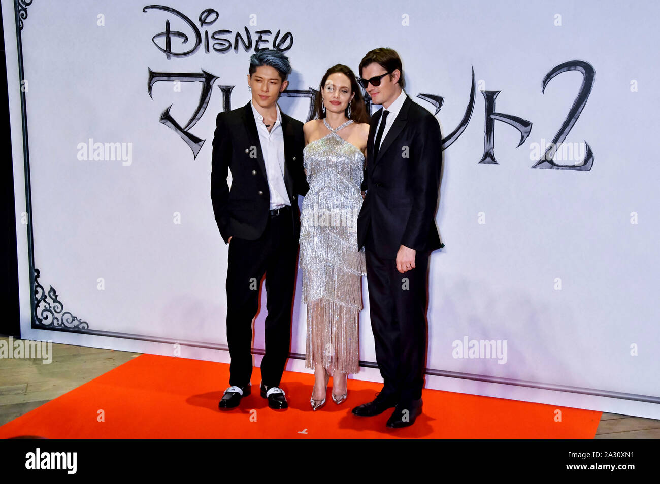 Tokyo, Japan. 03rd Oct, 2019. Miyavi, Angelina Jolie and Sam Riley at ...
