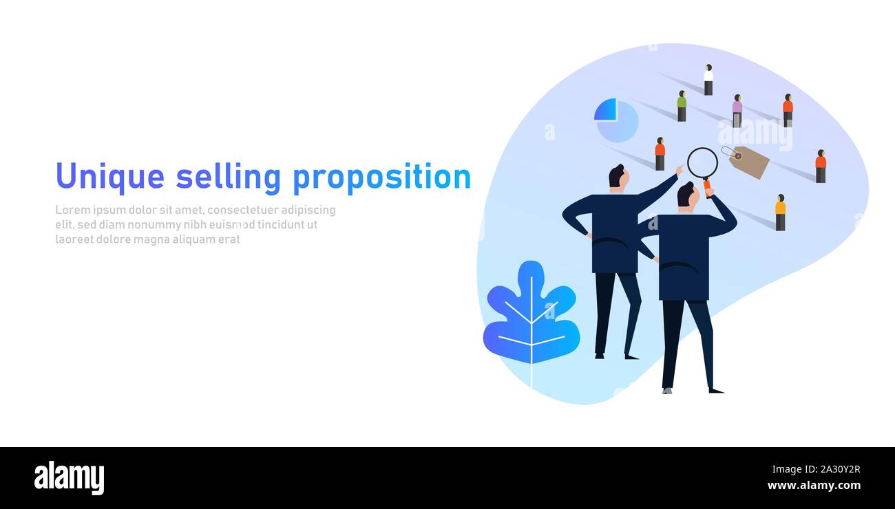 unique selling proposition usp product marketing strategy Stock Vector ...