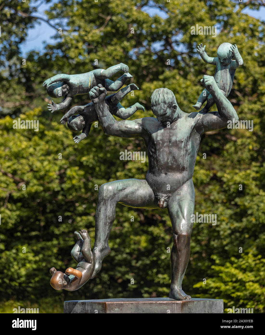 OSLO, NORWAY - Sculpture by Gustav Vigeland, in Vigeland Sculpture ...