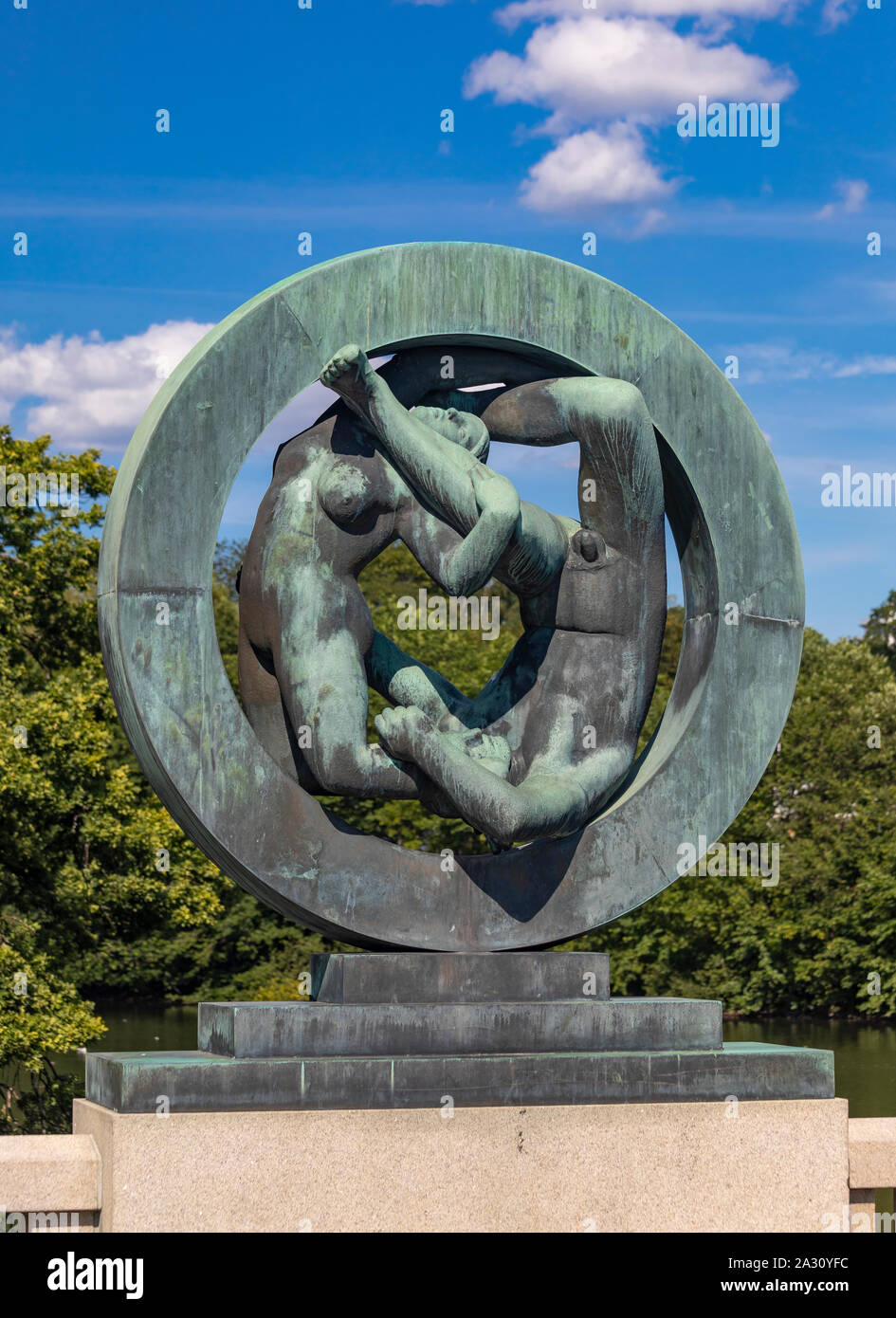 OSLO, NORWAY - Sculpture by Gustav Vigeland, in Vigeland Sculpture ...