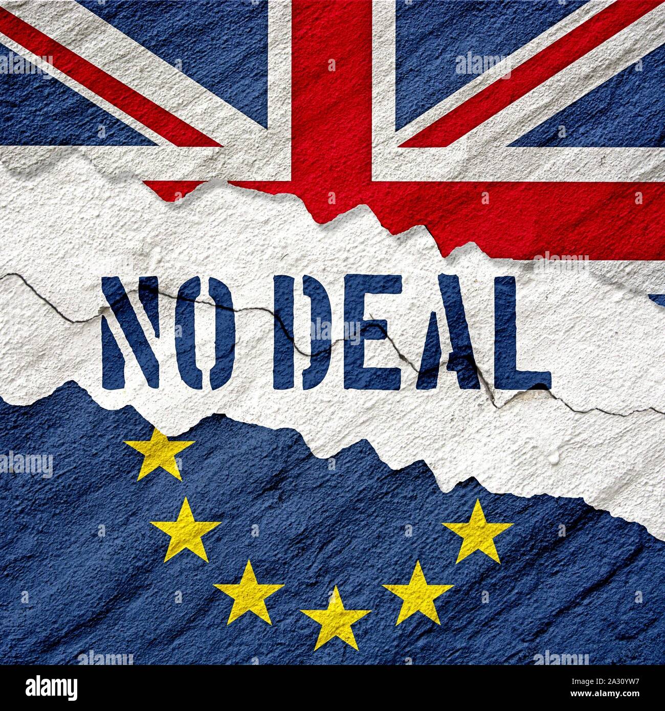 Symbolic picture of the forthcoming BREXIT on 31.10.2019. The Union ...