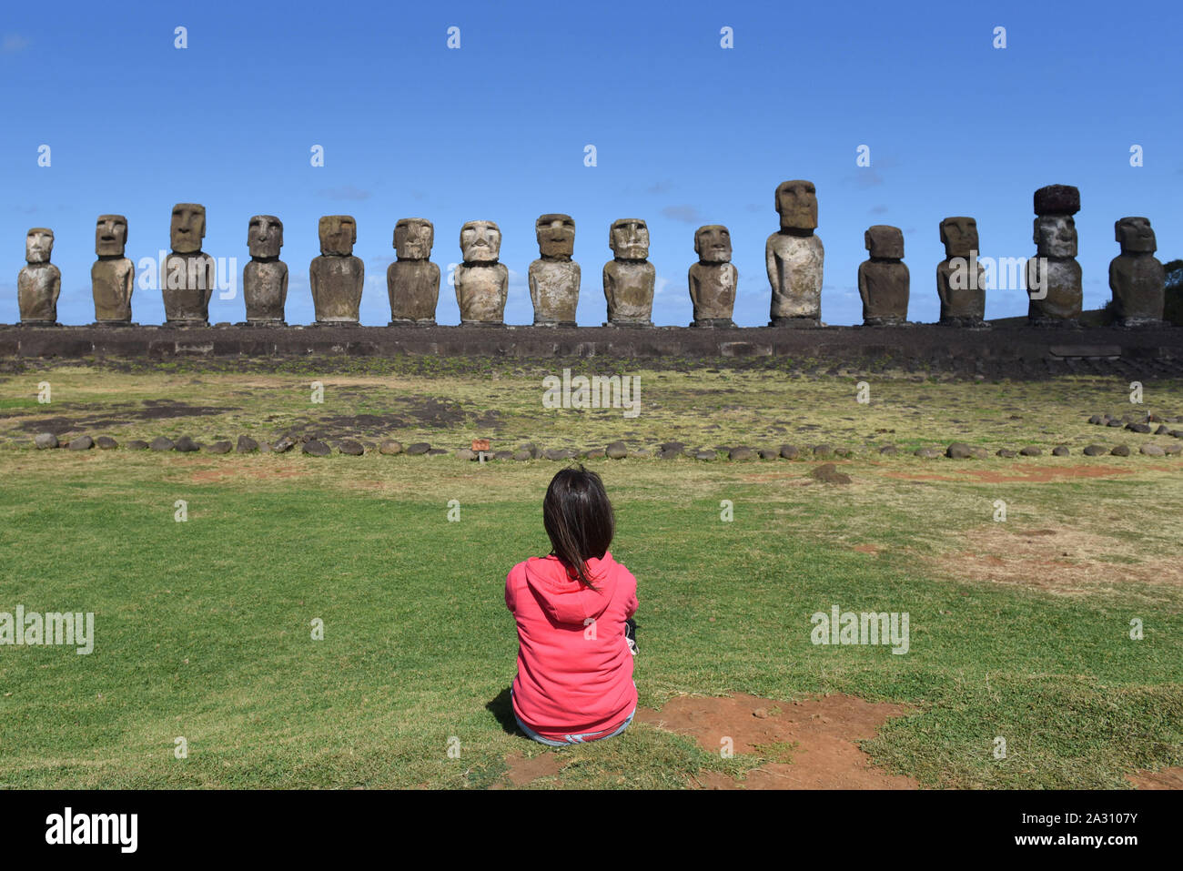 Female moai hi-res stock photography and images - Alamy