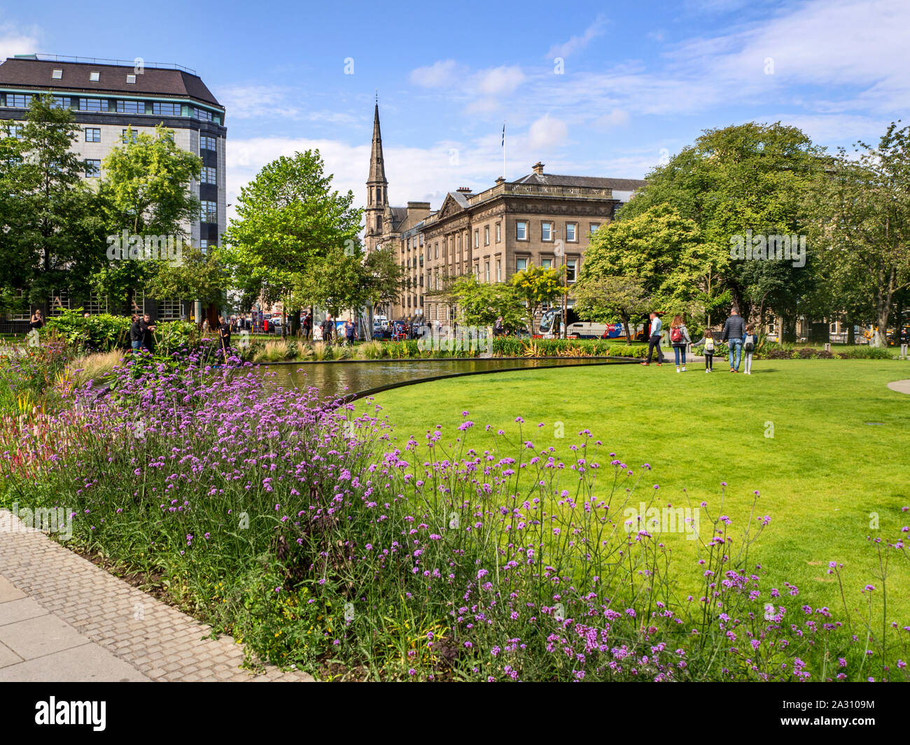 Looking from St Andrews Square to George Street with St Andrews and St ...