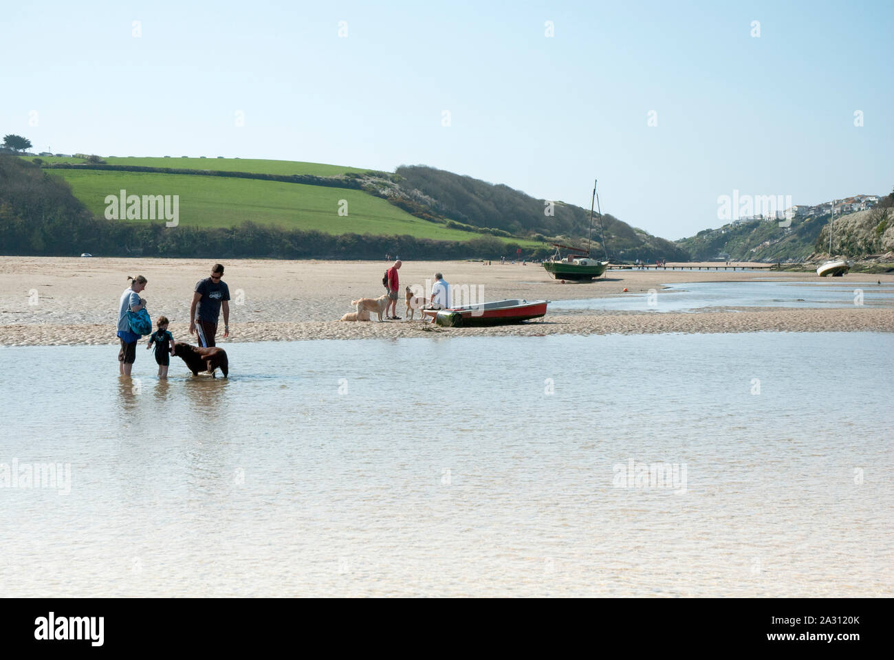 River gannel newquay hi-res stock photography and images - Alamy