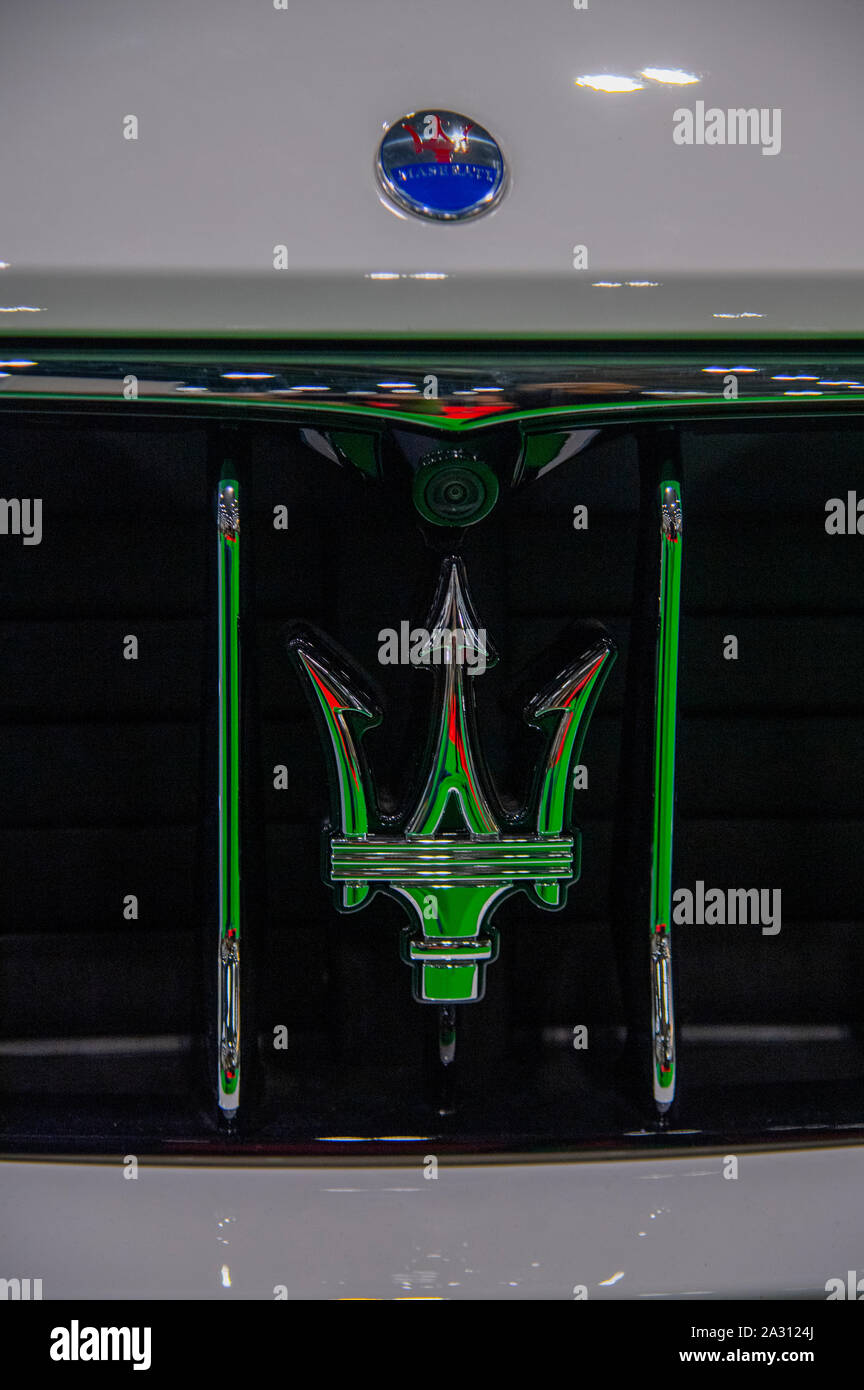 Maserati at London Motor Show May 2019, Excel London Stock Photo - Alamy