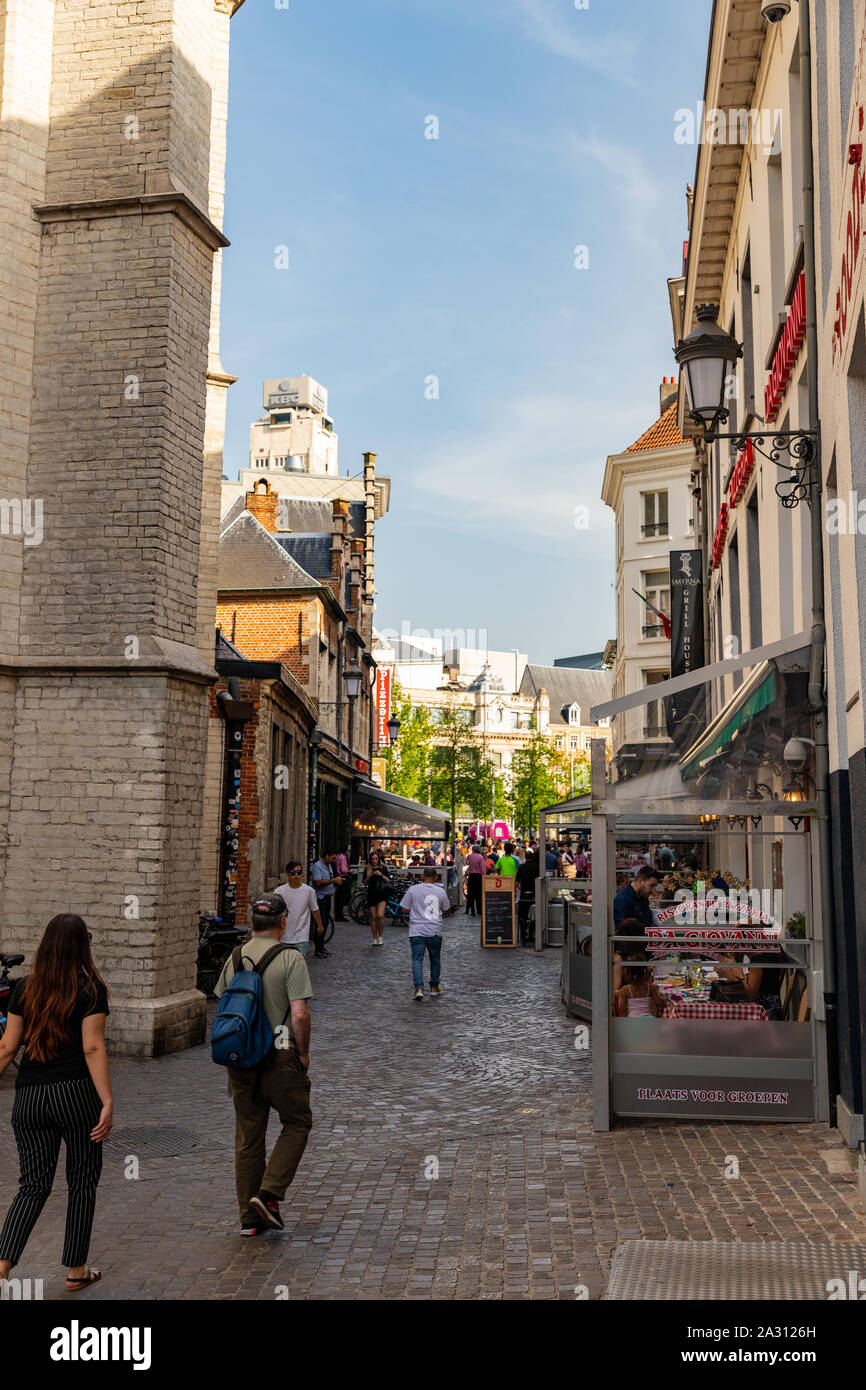 Street view in Antwerp, Belgium Stock Photo - Alamy