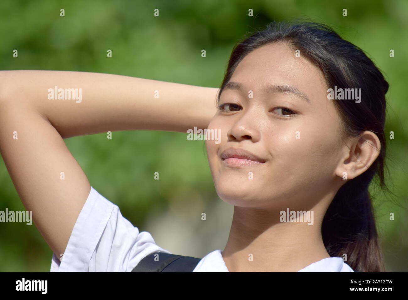 A Beautiful Student Teenager School Girl Stock Photo - Alamy