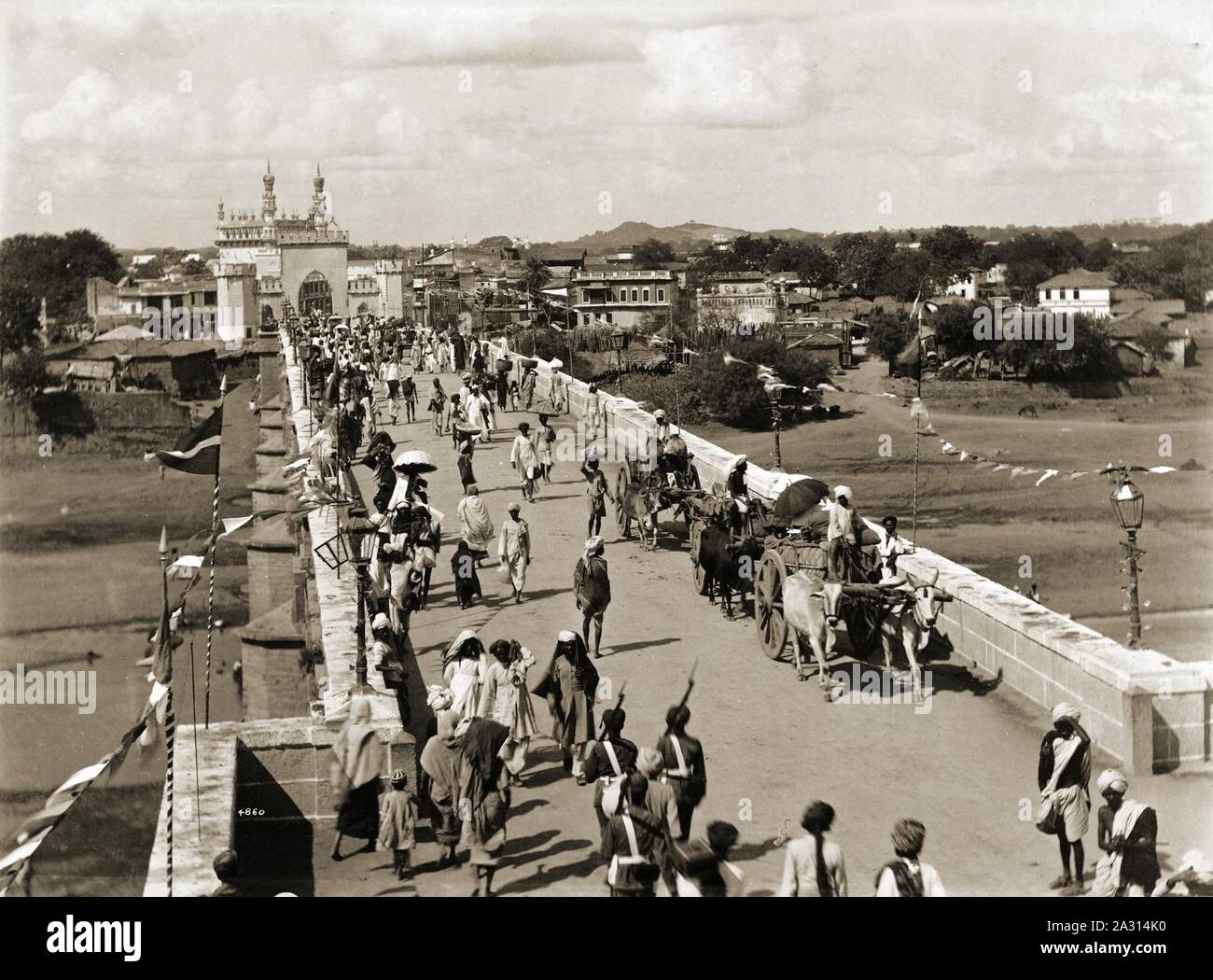 Entrance bridge to Hyderabad, India Stock Photo - Alamy