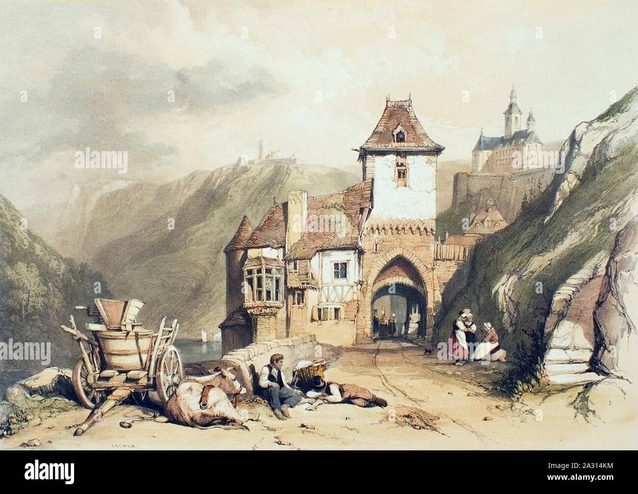 Entrance Gate Cochem on the Moselle Stock Photo - Alamy