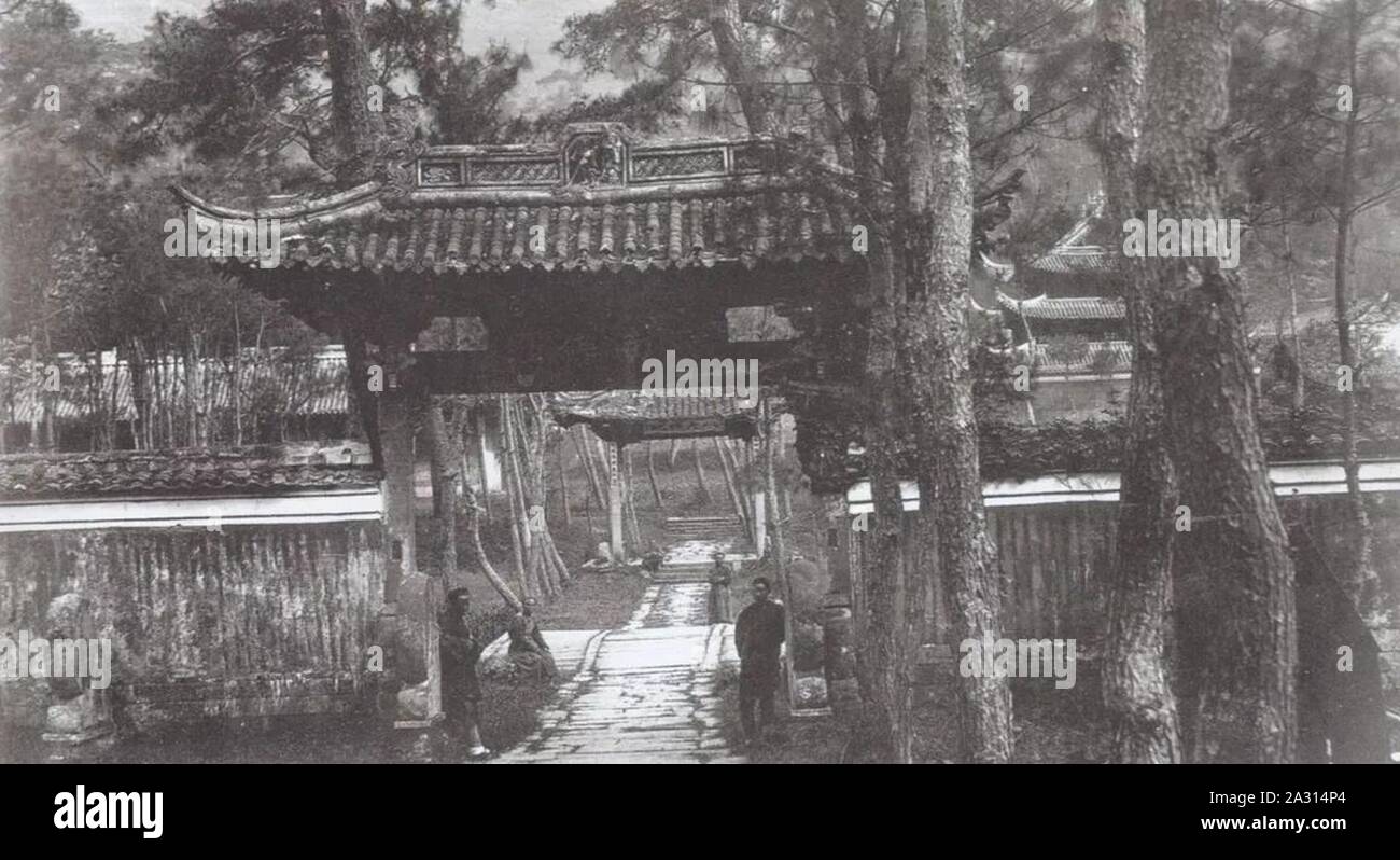 Entrance of Ashoka Temple in 1870s Stock Photo - Alamy