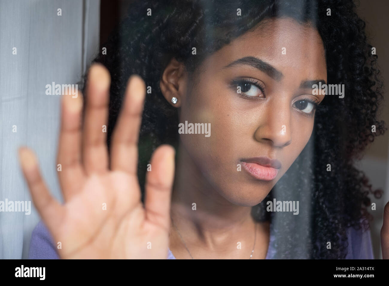 Domestic violence black woman hi-res stock photography and images - Alamy
