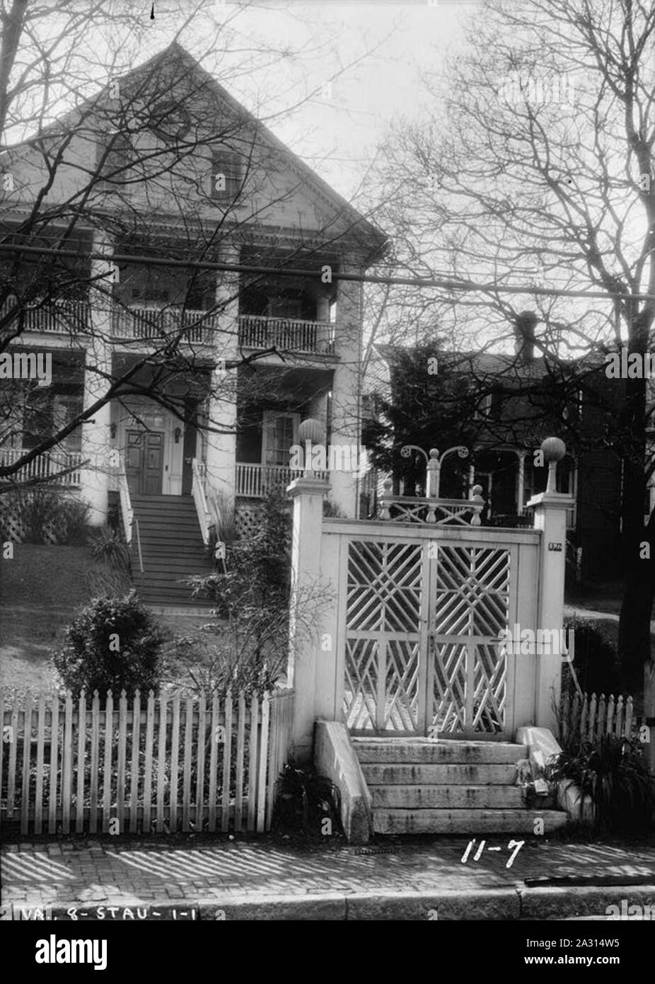 Entrance Stuart-Robertson House Staunton Stock Photo - Alamy