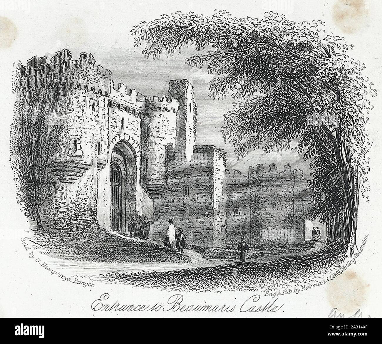 Beaumaris castle entrance hi-res stock photography and images - Alamy