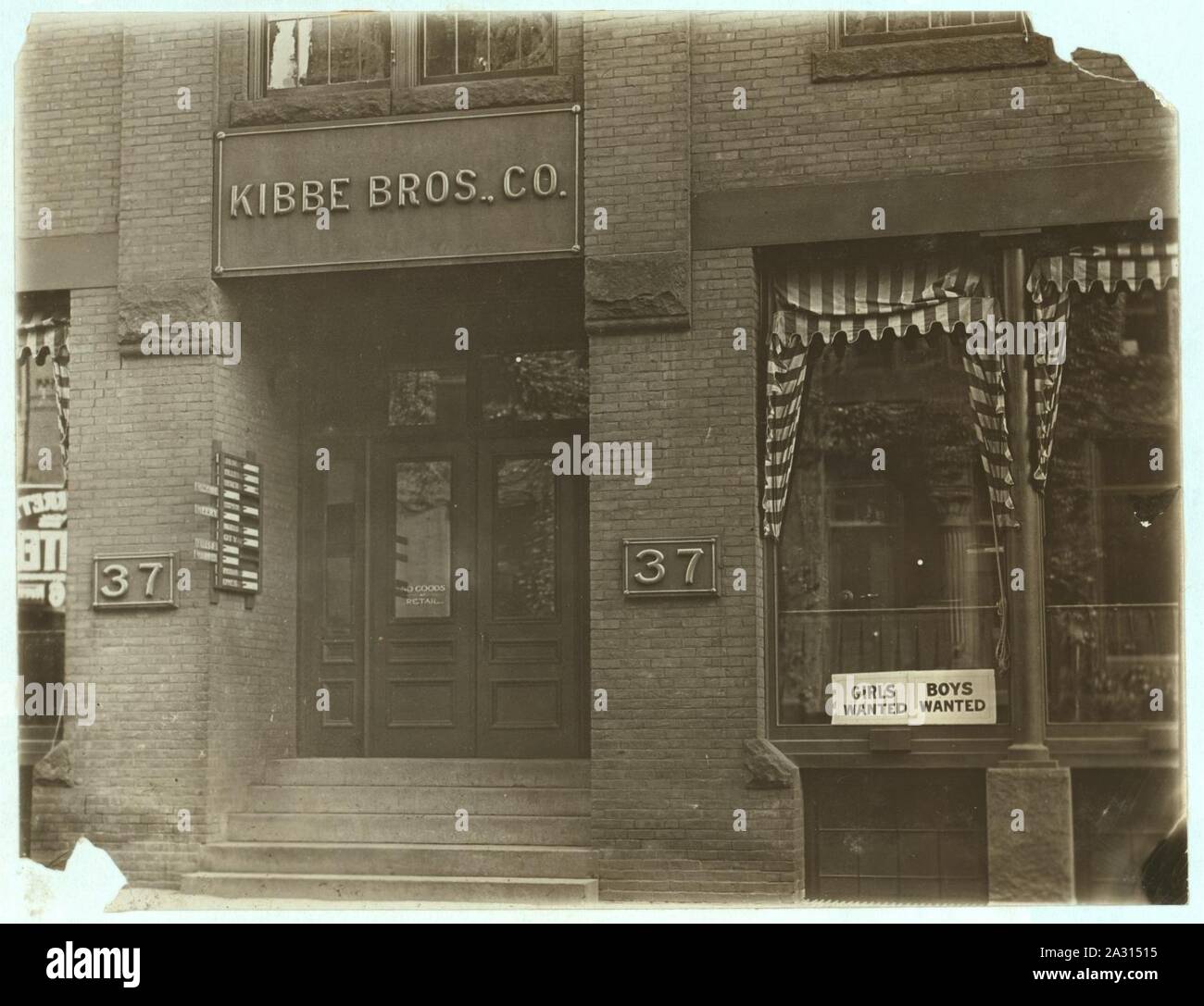 Entrance to Kibbe's Factory Stock Photo - Alamy