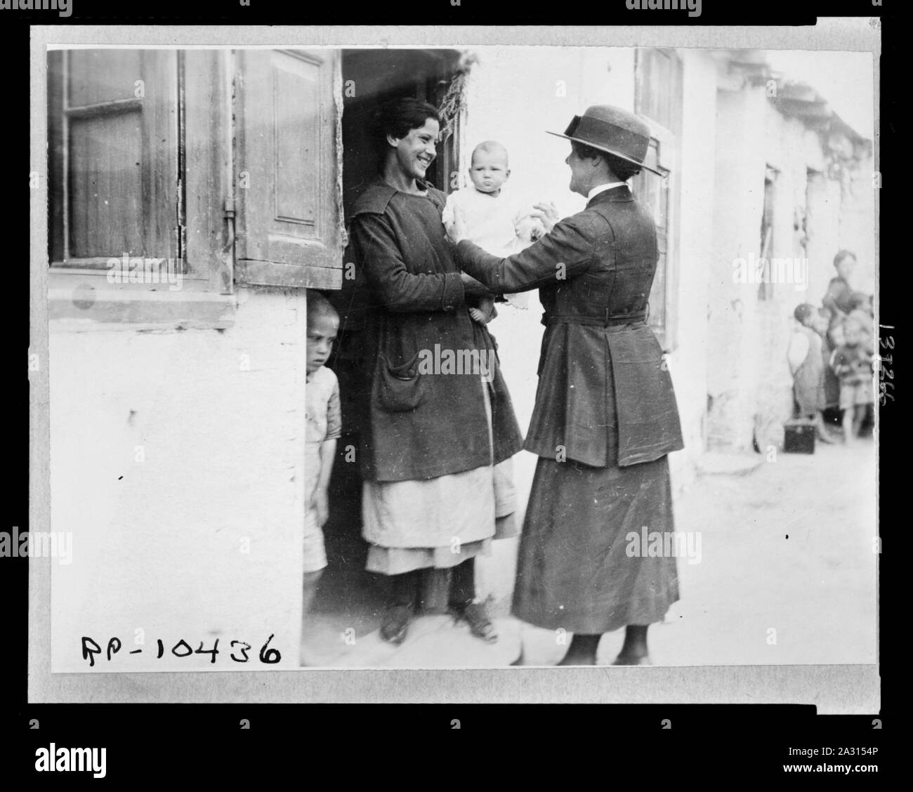Entrance to Red Cross baby clinic, Athens Stock Photo - Alamy