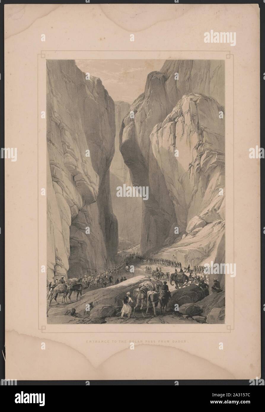 Entrance to the Bolan Pass from Dadur Stock Photo - Alamy