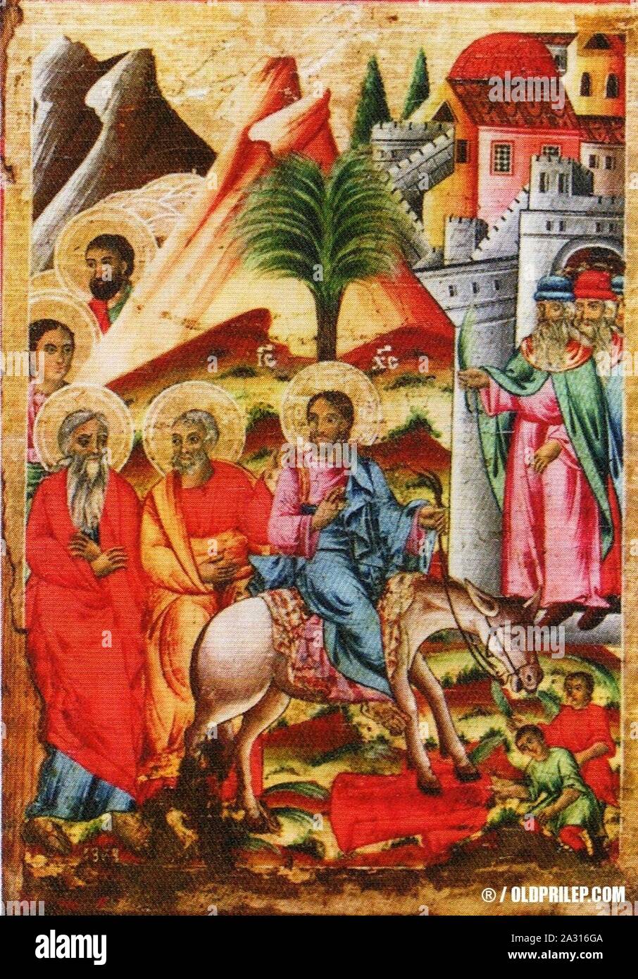 Entry into Jerusalem Icon by Adamche Naydov Stock Photo - Alamy