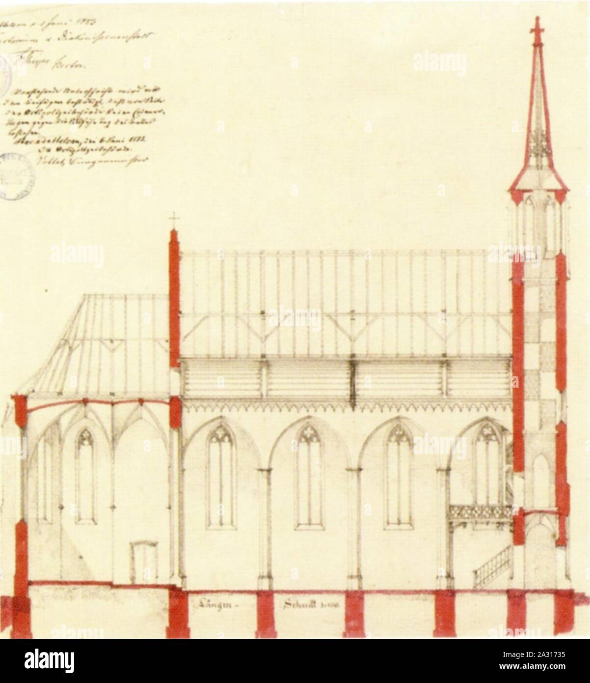 1883 langsschnitt hi-res stock photography and images - Alamy
