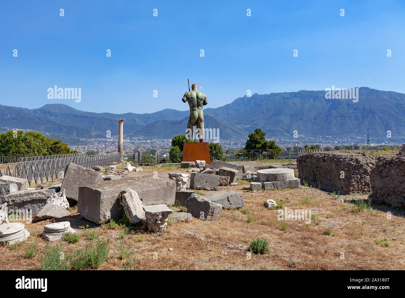 Statue of Daedalus, by Igor Mitoraj, Pompeii Stock Photo - Alamy