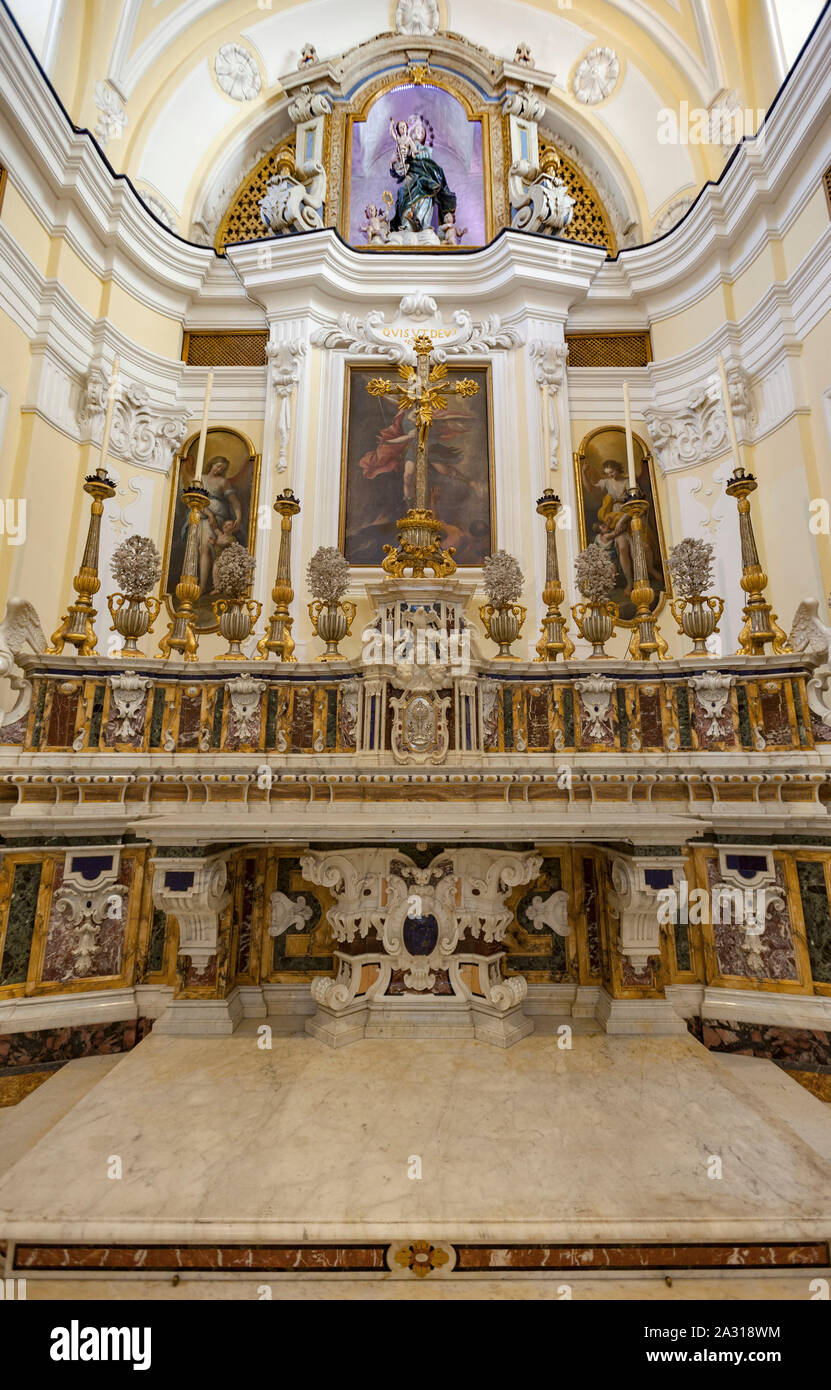 Interior of Church of San Michele, Capri Stock Photo - Alamy