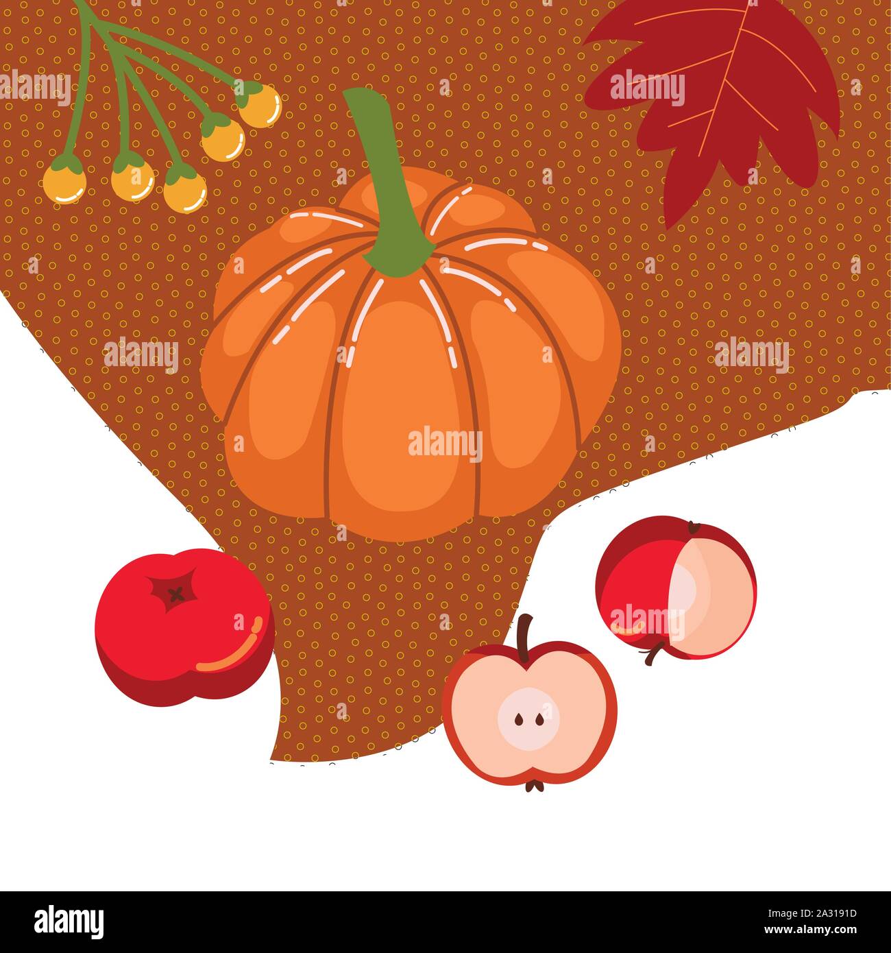 fresh autumn fruits seasonal icons Stock Vector Image & Art - Alamy