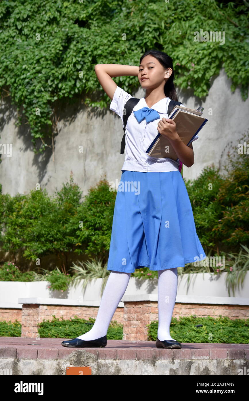 An A Beautiful Girl Student Stock Photo - Alamy